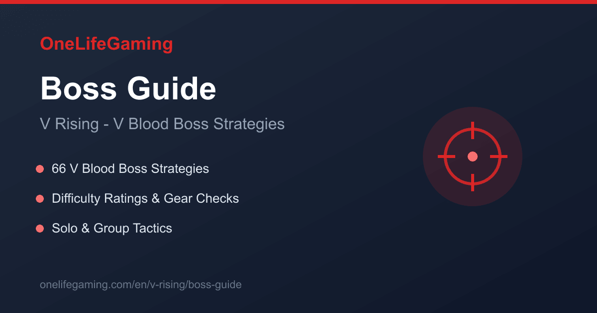 V Rising Boss Guide - V Blood Strategies & Gear Checks
